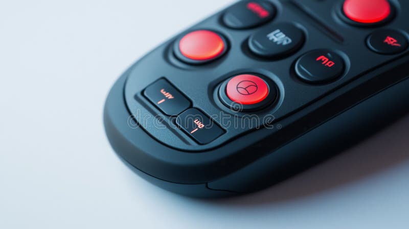 A Close-up of a Modern Remote Control Featuring Vibrant Buttons and a ...