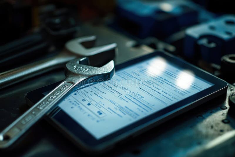 Explore Digital Repairing Tools with Device Analysis and Advanced Engineering Stock Image ...