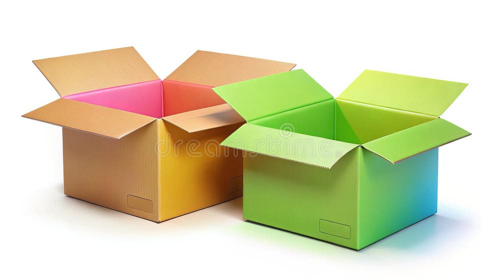 Versatile Cardboard Boxes Open and Closed Options for Packaging ...