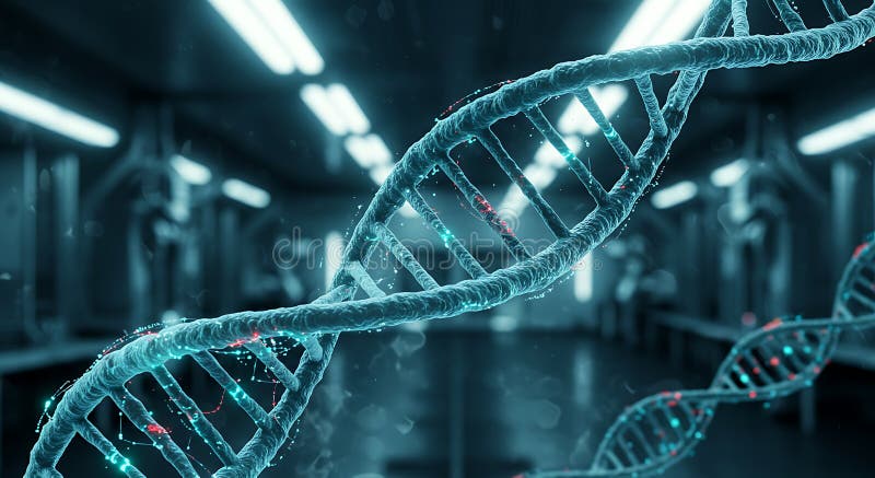 Explore Dna Structure in a High-tech Laboratory Environment with ...