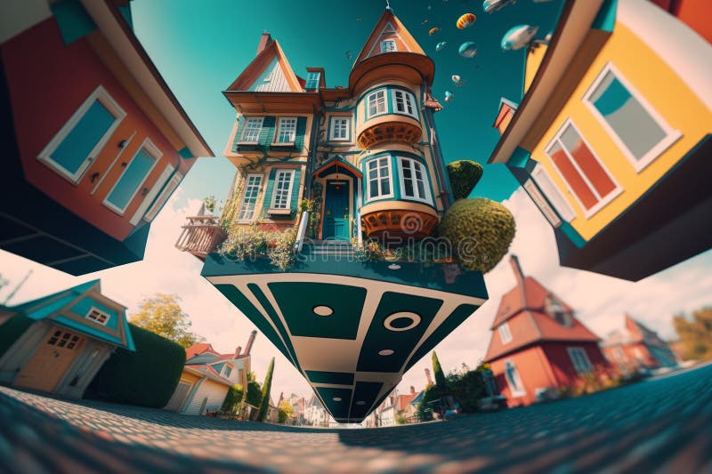 Bokeh Dreamscape: Surreal World of Floating Objects in Hyper-Detailed ...