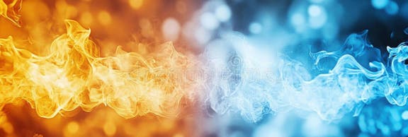Explore Duality, Fire and Ice Abstract, Balance Hot and Cold Concept ...