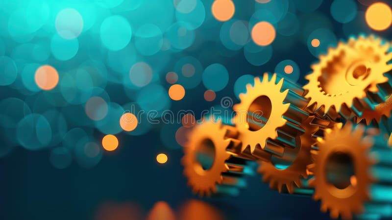Explore a Dynamic Backdrop of Gear Wheels, Symbolizing Innovation in ...