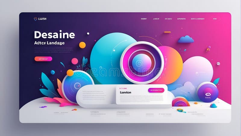 Dynamic Dimensions: Vector UI UX Showcase. AI Generate Stock ...