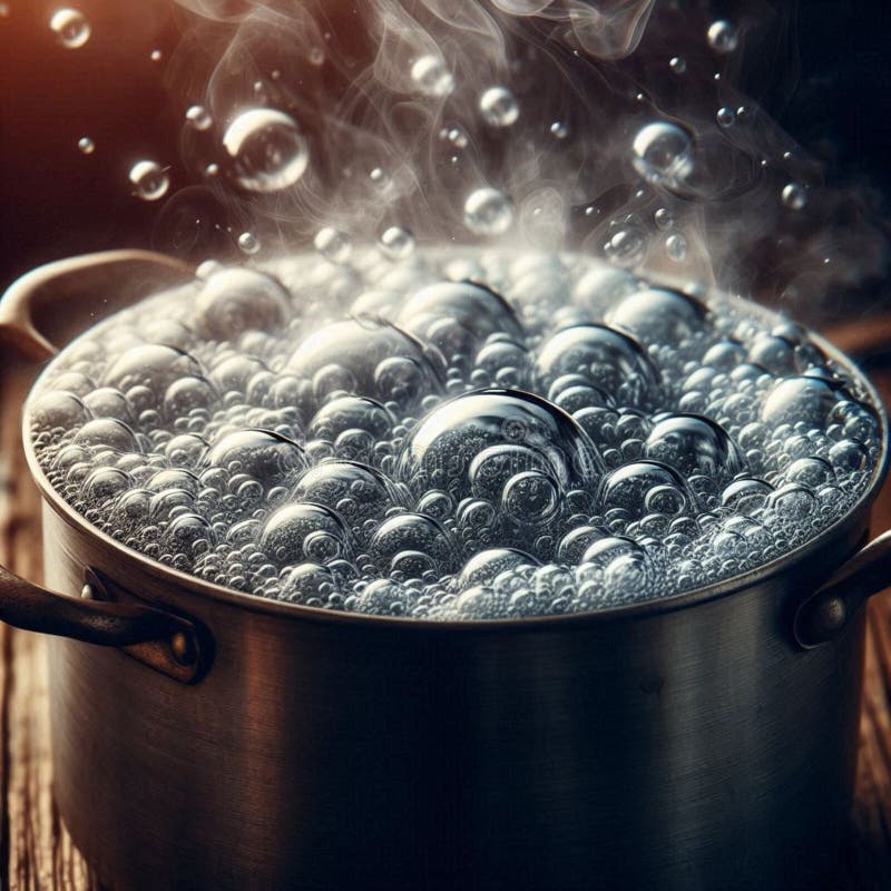 Boiling Water Bubbles Stock Illustrations – 558 Boiling Water Bubbles ...