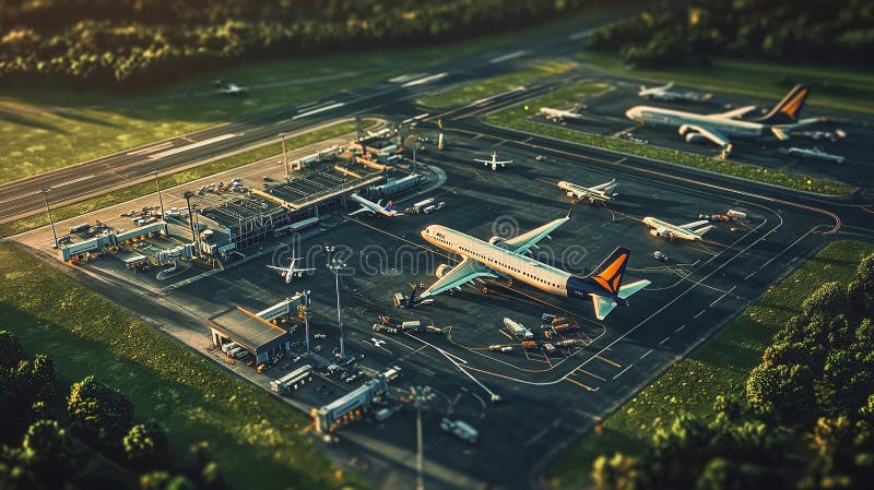 Explore the Dynamic Operations of a Busy Airport through an Aerial ...