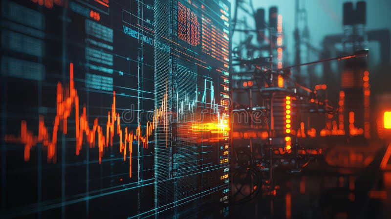 Energy Stock Power Trends and Fossil Fuel Insights Industrial Facility ...