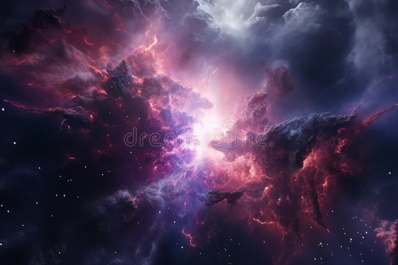 Explore the Edges of a Cosmic Storm As Stock Illustration ...