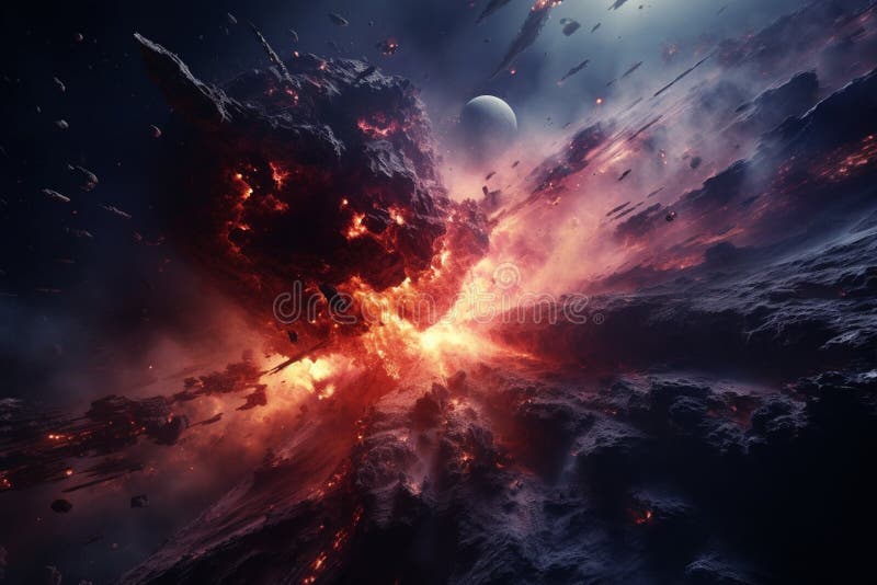 Explore the Edges of a Cosmic Storm As Stock Illustration ...