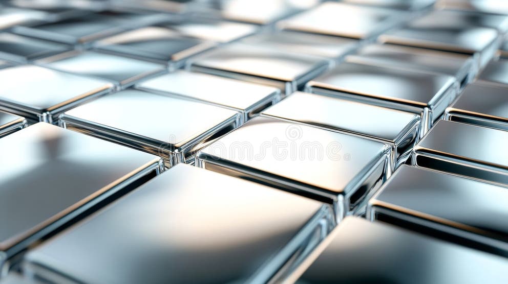 Electroplated Platinum Surface with Mirror-Like Reflection Stock ...