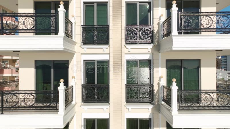 Sky High Elegance: Elite Shoreline Complex in 4K Stock Footage - Video ...