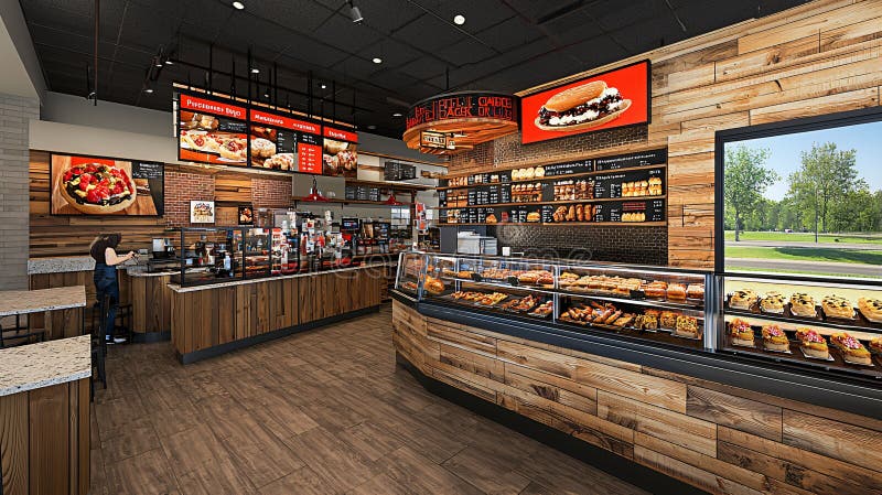 Explore the Elegance of a High-end Bakery Display Showcasing Artfully ...