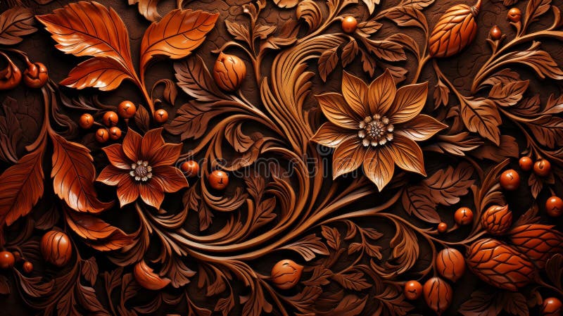 Explore the Elegance of Woodcut Design with Flat Textures and Intricate ...
