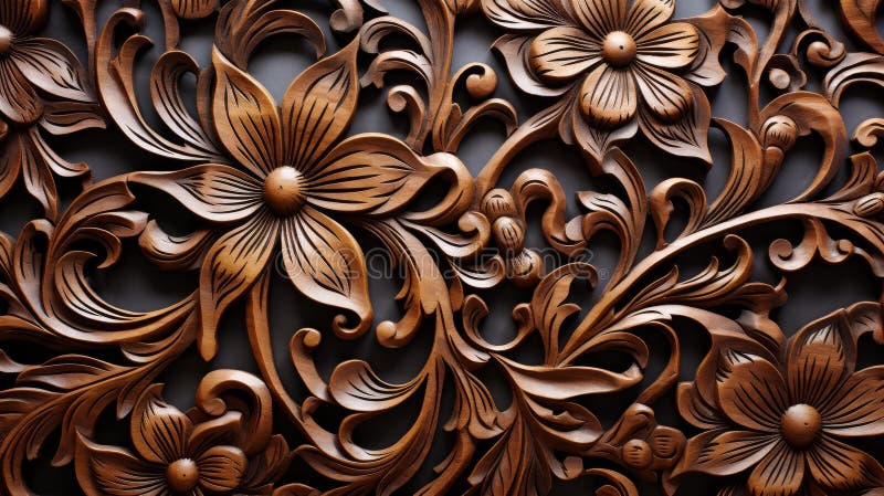 Explore the Elegance of Woodcut Design with Flat Textures and Intricate ...