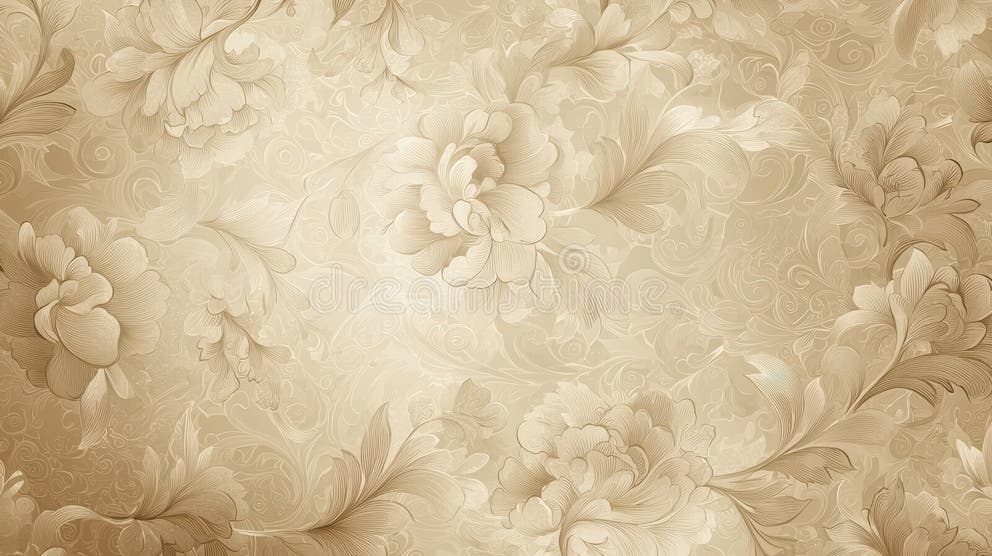 Explore the Elegant Beauty of a Beige Floral Background with Diverse ...
