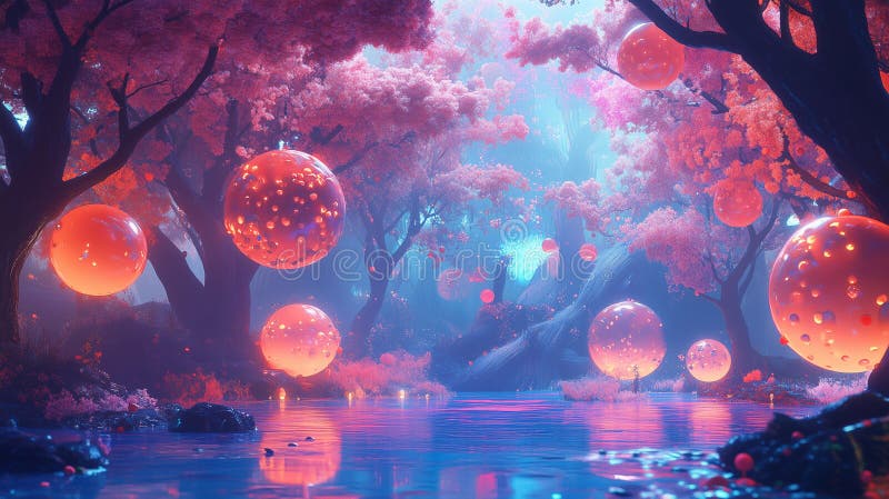 Explore the Enchanting Bubble Tea Forest Filled with Magical Trees and ...
