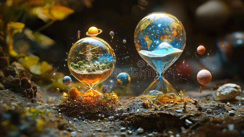 Explore the Enchantment of Time and Space in a Whimsical Hourglass ...