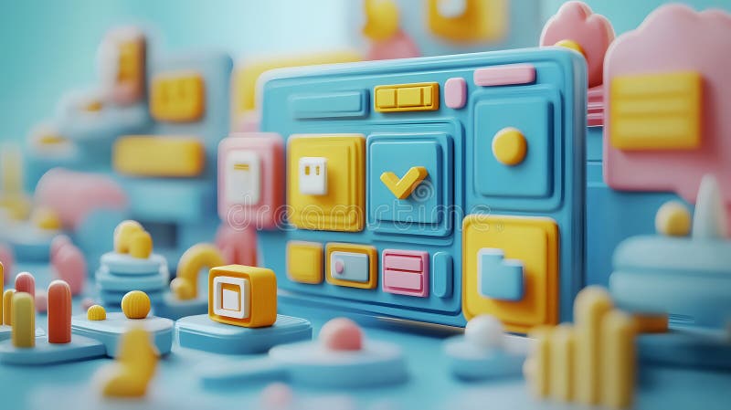 Explore an Engaging 3D Search Engine Interface with Floating Tabs and ...