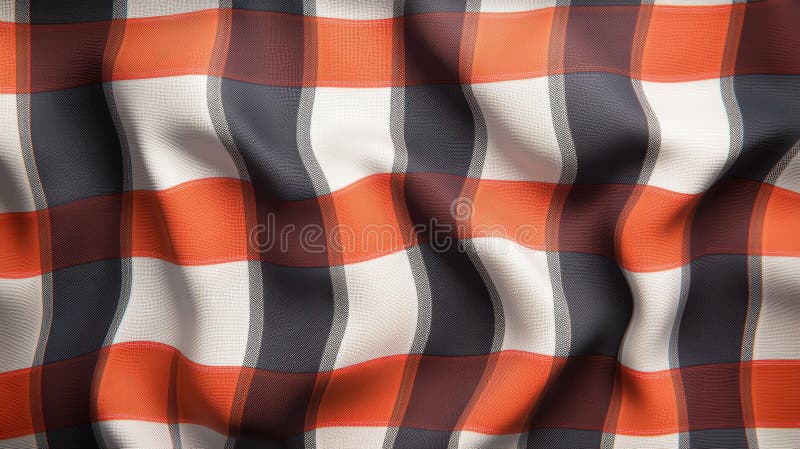 Explore the Eyecatching Detail of this Wavy Plaid Fabric, Featuring ...