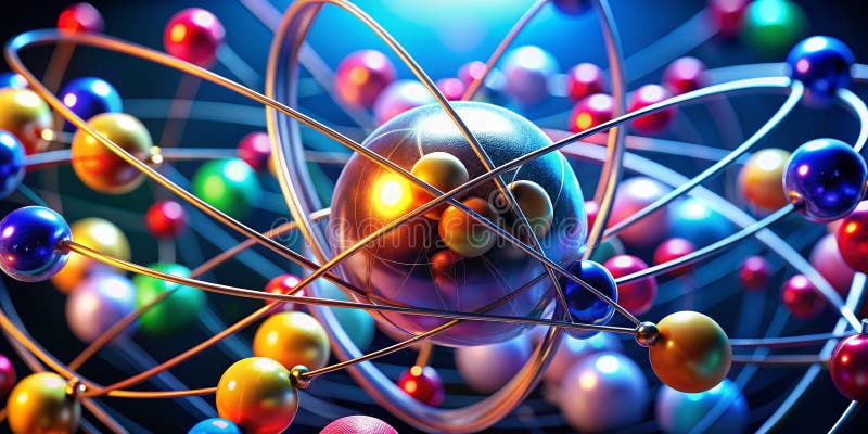 3D Atomic Structure Visualization a Detailed Bohr Model for Educational ...