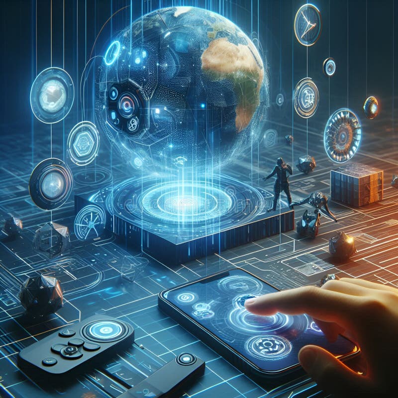 Photorealistic High-Tech Gadgets: the Future is Now Stock Illustration ...