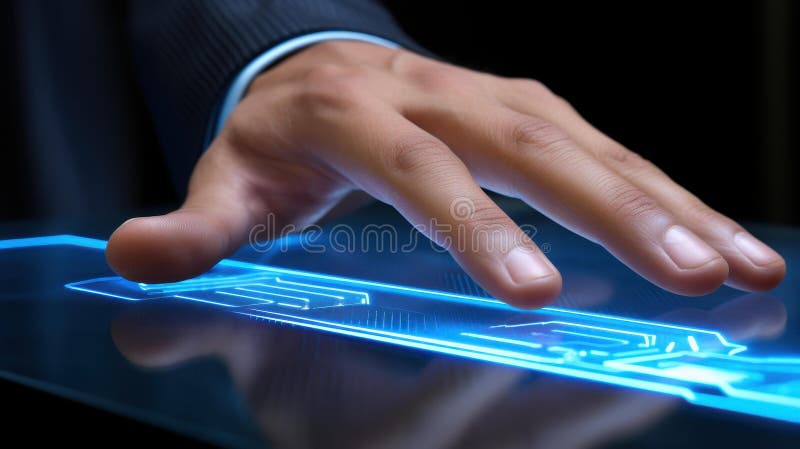 Explore the Future with a Mans Hand Navigating a Futuristic Digital ... Explore the Future with a Mans Hand Navigating a Futuristic Digital ...