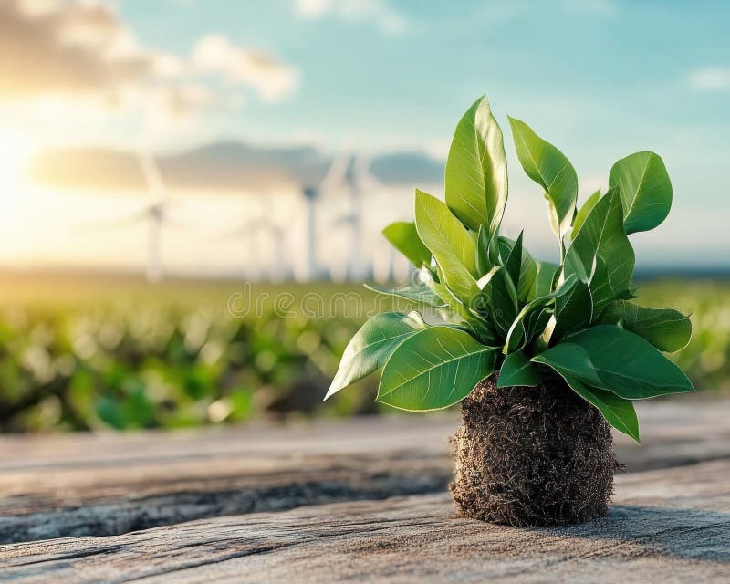 Ultra Green Wind Power Developments Stock Illustrations – 2 Ultra Green ...