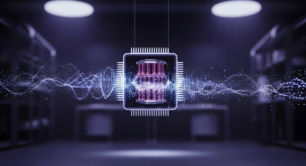 Quantum Processor Core: Digital Innovation and Advanced Computing Technology Stock Photo - Image ...