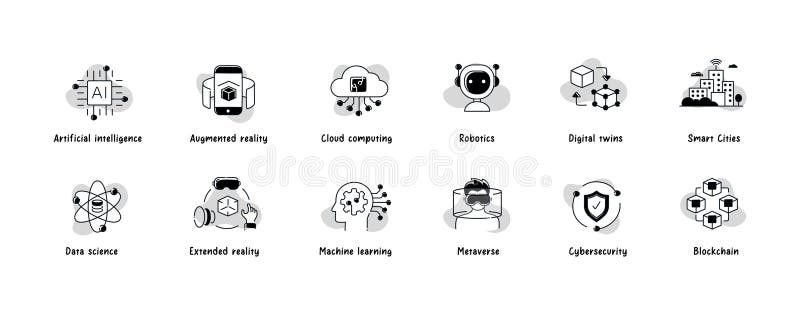 Explore the Future of Technology with this Comprehensive Icon Set ...