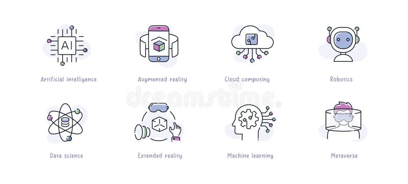 Explore the Future of Technology with this Comprehensive Icon Set ...