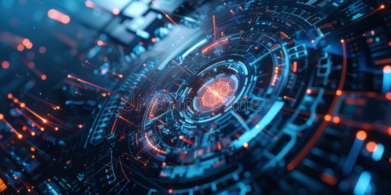 Explore the Future with a TechnologyDriven Interface Featuring Abstract ...