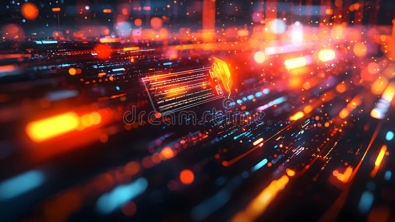 Explore the Future: a Vibrant 3D Digital Search Engine Interface Stock ...