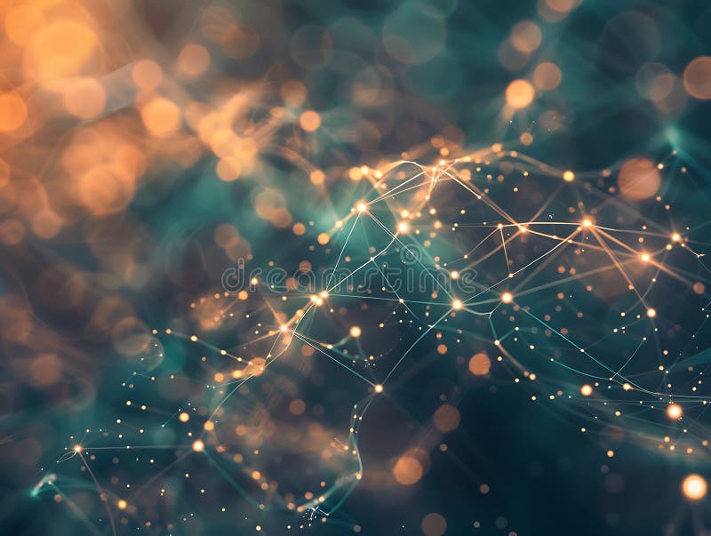 Virtual Ecosystem: a Futuristic Abstract Background with Ever-Evolving ...