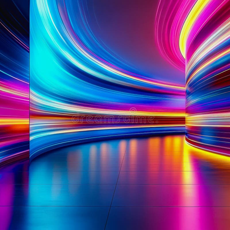 Futuristic Digital Interface in Pastel Colors Stock Image - Image of ...