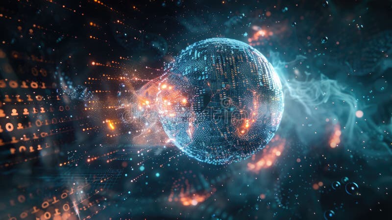 Explore Futuristic Digital Spheres and Hightech Quantum Computing ...