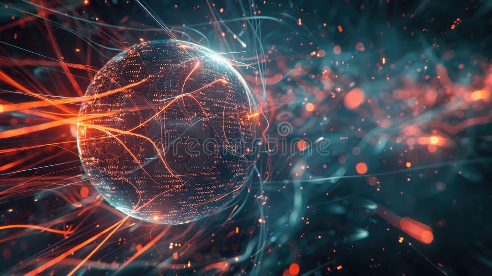 Explore Futuristic Digital Spheres and Hightech Quantum Computing ...