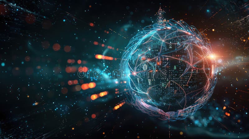 Explore Futuristic Digital Spheres and Hightech Quantum Computing ...