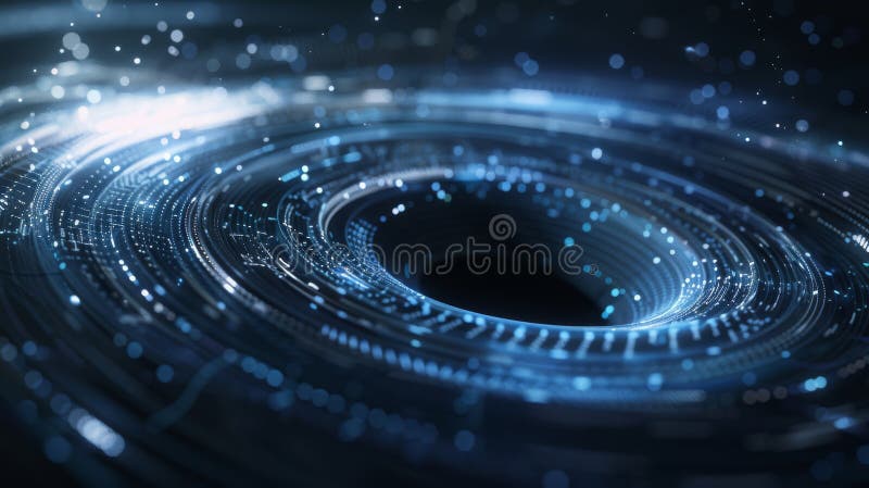 Explore the Futuristic Digital Vortex a Vision of Tomorrows Technology ...