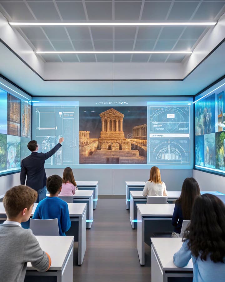 Explore a Futuristic Holographic Classroom with Interactive 3D Learning ...