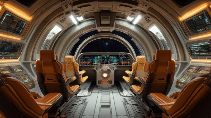 Explore Futuristic Spaceship Interior Design, Advanced Controls ...