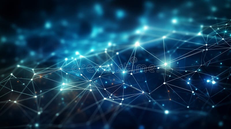 Dynamic Tech Background of Futuristic, Interconnected, Conveying ...