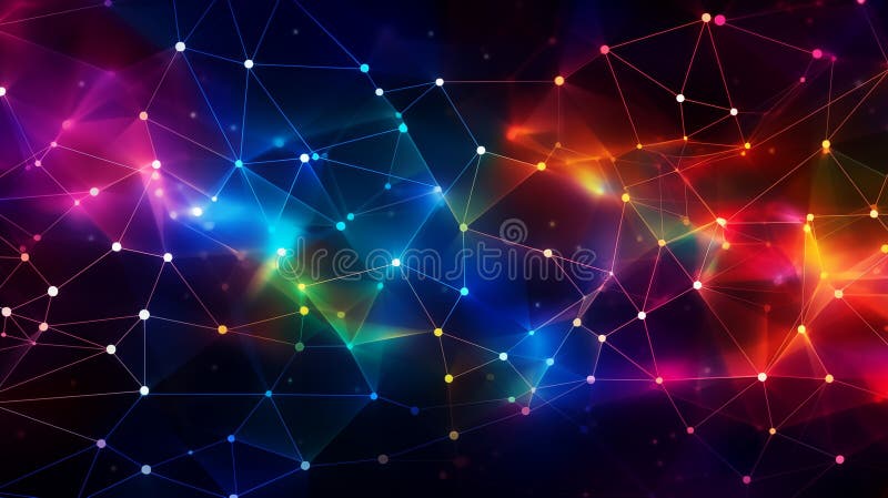 Dynamic Tech Background of Futuristic, Interconnected, Conveying ...