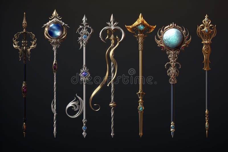Explore a Gallery of Fantastical War Staffs and Stock Illustration ...