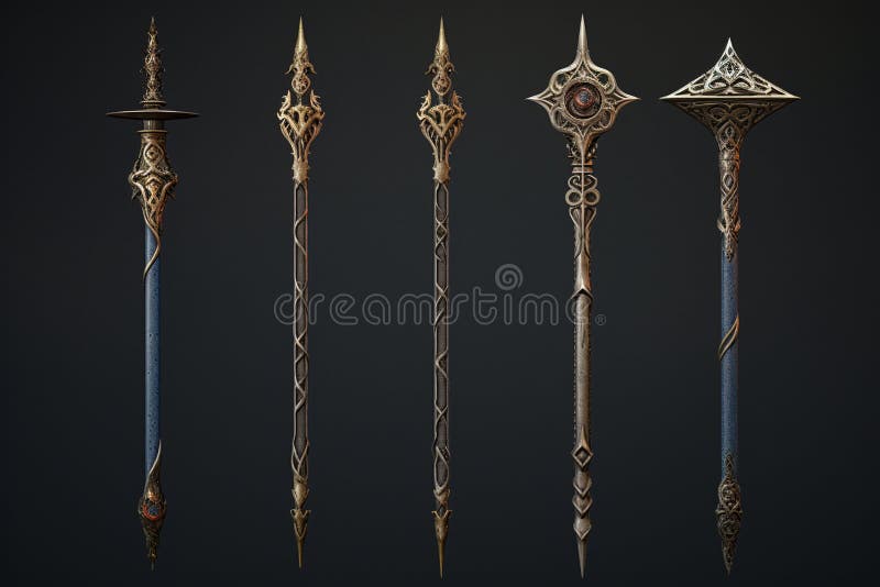 Explore a Gallery of Fantastical War Staffs and Stock Illustration ...