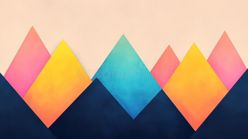 Dive into a Vibrant World of 2D Triangular Shapes that Adds Depth and ...