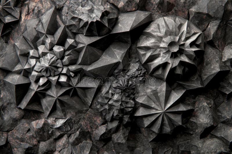 Explore the Geometric Patterns and Abstract Rock Composition with Stone ...