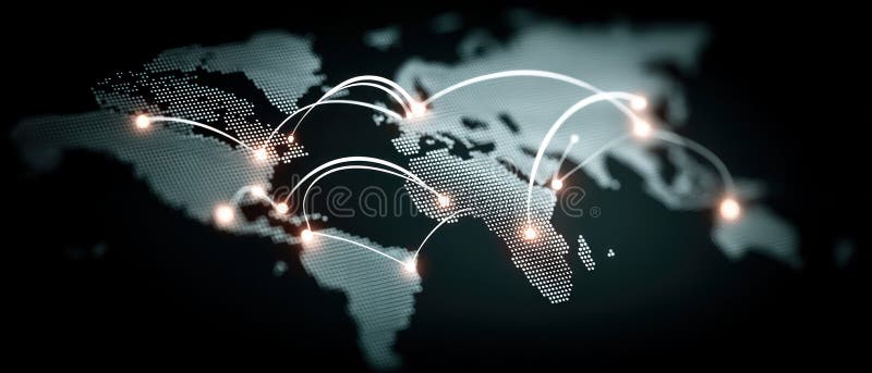 Explore Global Data Connectivity Trends Visually Represented on a World ...