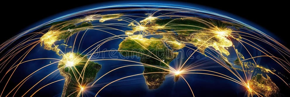 Explore Global Network with Connection, Data Exchange and Worldwide ...