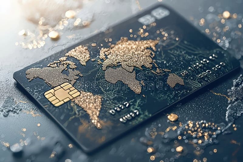 Explore Global Spending with Our Unique World Map Designed Credit Card ...