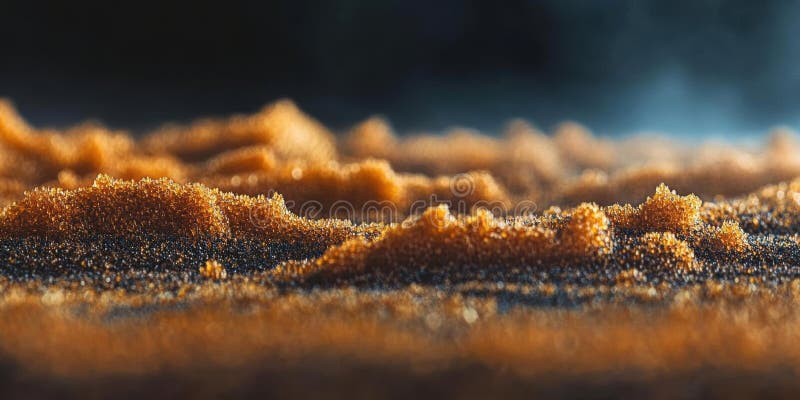 Explore Gold Sand with Granular Texture on Beach Like Material Concept ...